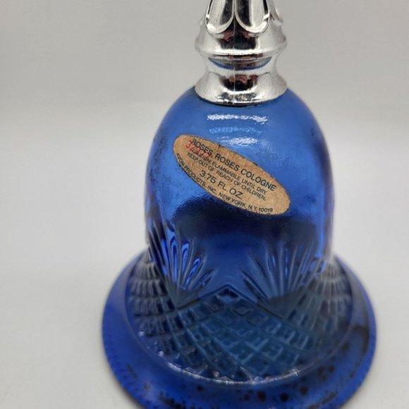 Avon | Other | Vintage Avon Blue Rosepoint Bell Perfume Bottle 32977 ...
